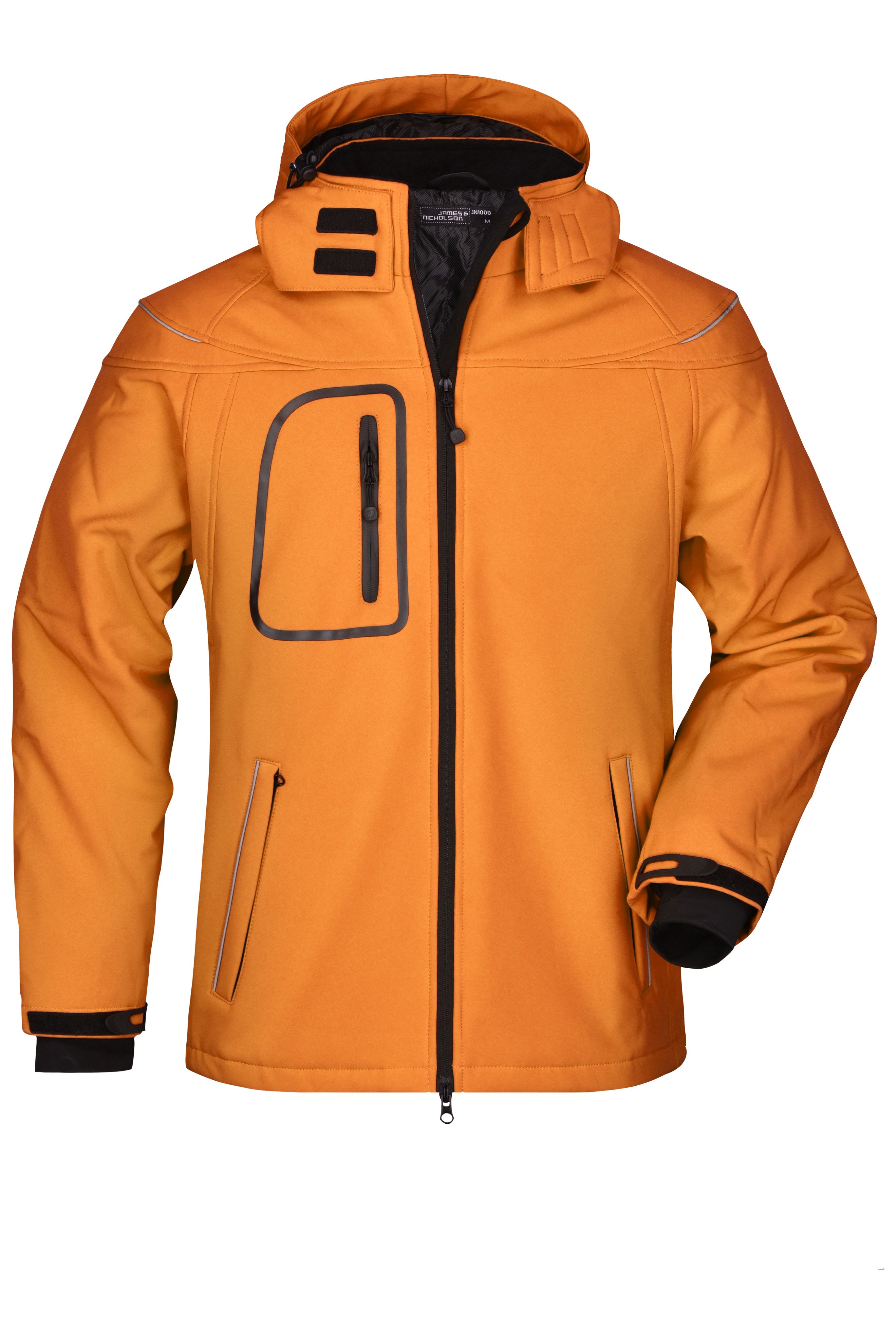 Men Mens Winter Softshell Jacket Orange Workweartextilien