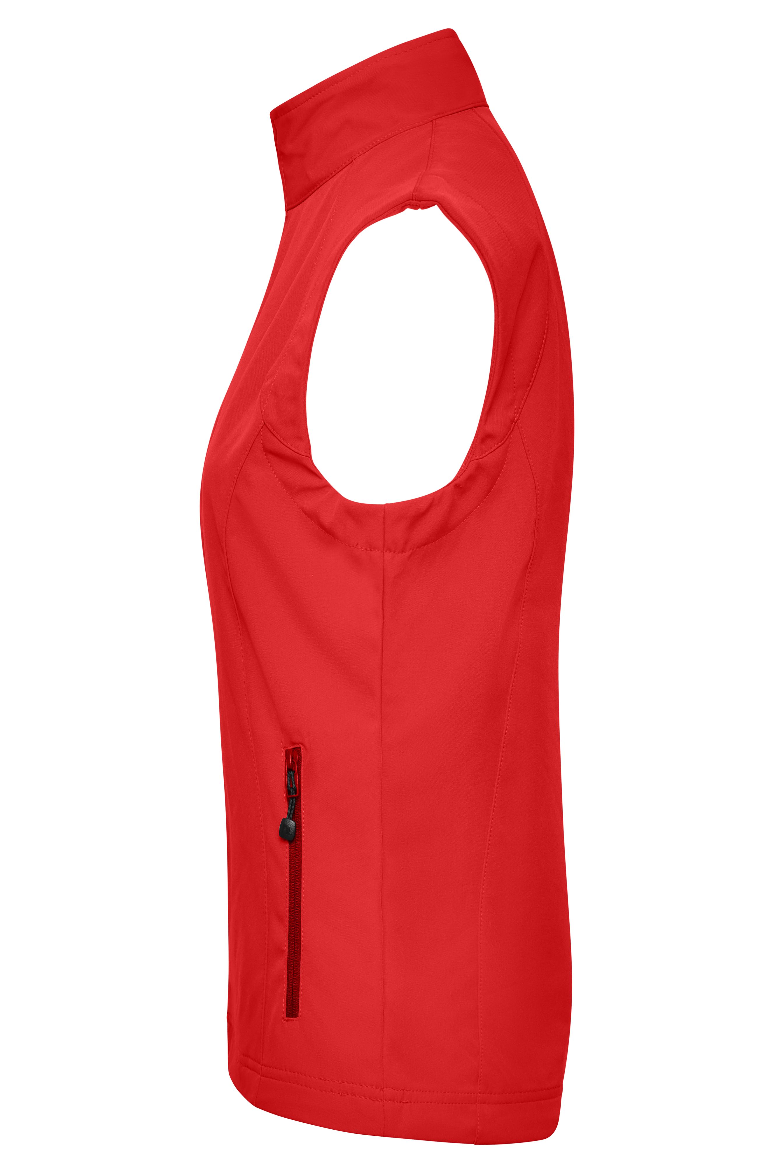 Ladies Ladies Softshell Vest Red Workweartextilien