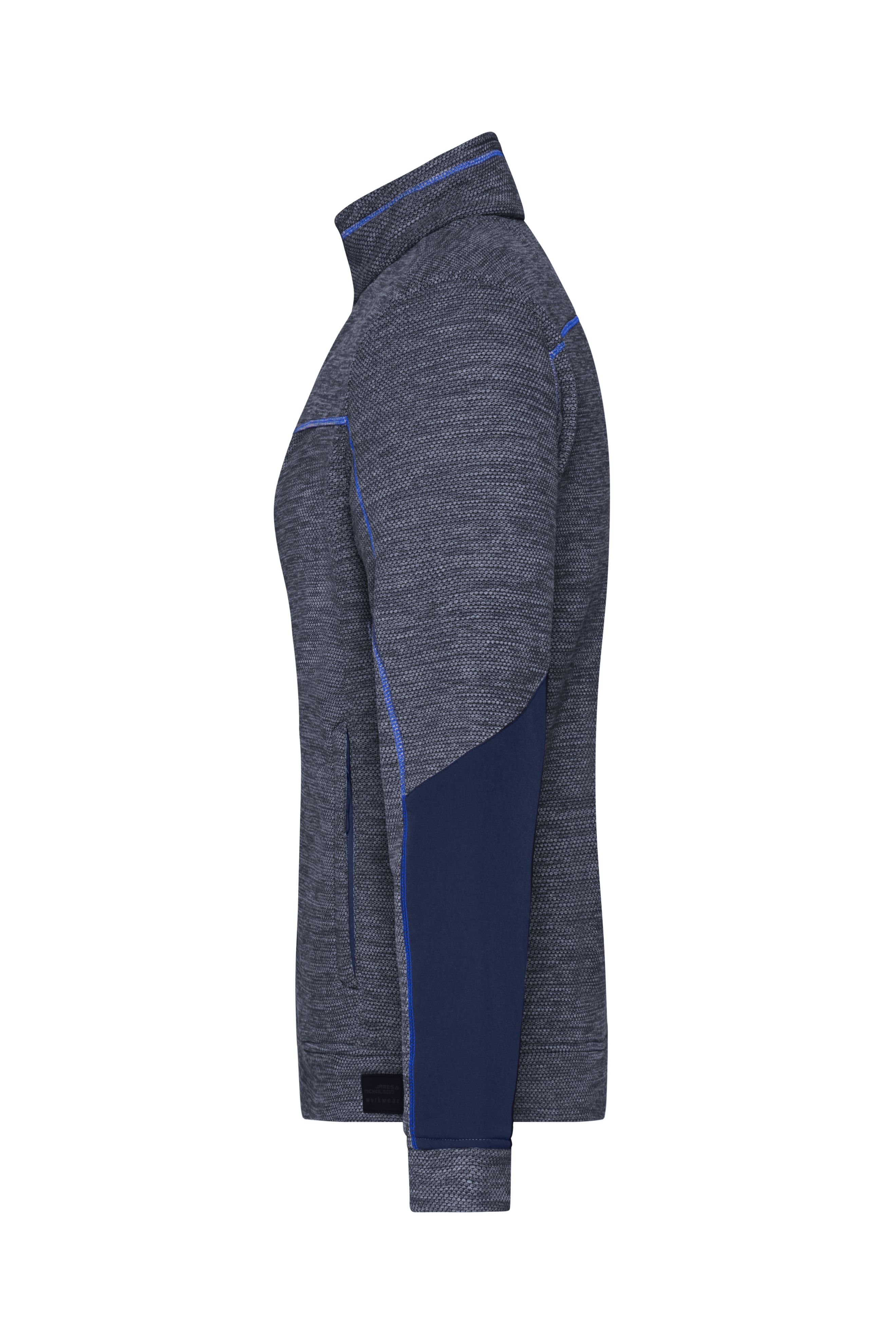 Ladies Ladies' Structure Fleece Jacket Navy-melange/navy/royal ...