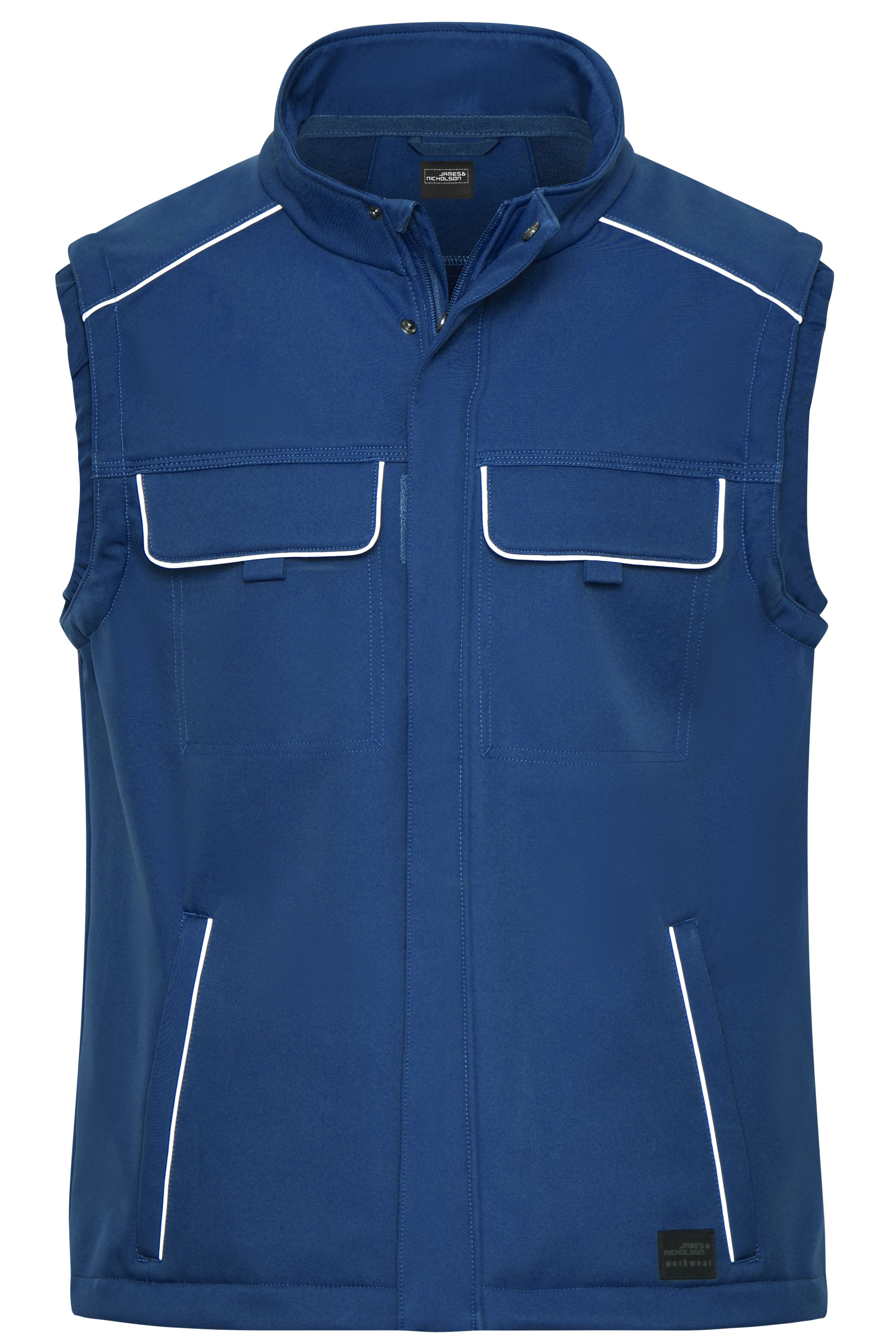 Unisex Workwear Softshell Vest Solid Dark Royal Workweartextilien